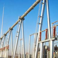China Steel Power Structure with Hot Dip Galvanized Surface for Transmission Tower Substation Frame Cross Arm and Support Components for sale