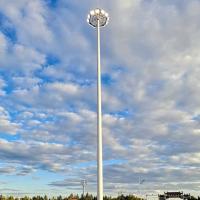 China High Mast Floodlight Tower Hot Dip Galvanized Steel Design with Electric Hydraulic Lifting System for Safe and Maintenance Operations for sale