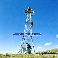 China Hot dip galvanized angle steel tower with strong bearing capacity and uniform force distribution ensuring safe long term outdoor operation for sale