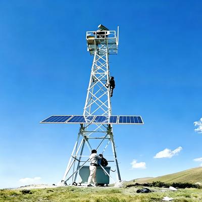 China Hot dip galvanized angle steel tower with strong bearing capacity and uniform force distribution ensuring safe long term outdoor operation for sale