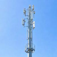 China 20m-60m Monopole Tower Single Tube Tapered Steel Tower with Hot Dip Galvanized Surface Treatment for in Smart City and Microwave Networks for sale