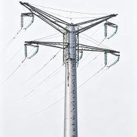 China 20m-60m Monopole Tower Single Tube Tapered Steel Tower with Hot Dip Galvanized Surface Treatment for in Smart City and Microwave Networks for sale