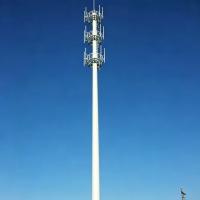China Monopole Tower Hot Dip Galvanized Telecom Tower with High Strength Steel Material and Customizable Height from 10 to 60 Meters for sale