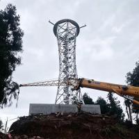 China Customizable Radar Tower Hot Dip Galvanized Steel Structure High Strength Q355B Steel Suitable for Radar Equipment Installation and Maintenance for sale