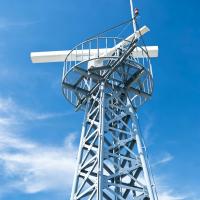 China Durable Radar Tower with hot dip galvanized anti corrosion steel structure height from 20 meters to 80 meters suitable for radar signal reception for sale