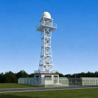 China Angular Steel Radar Tower, High Toughness, Corrosion Resistant, Weather Data Collection for sale