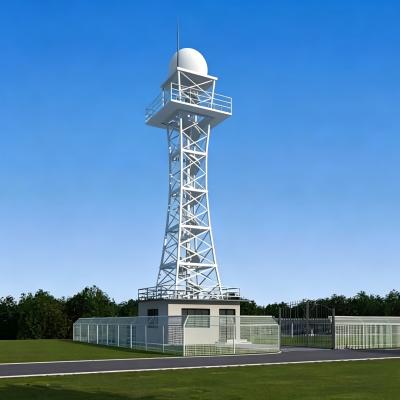 China Angular Steel Radar Tower, High Toughness, Corrosion Resistant, Weather Data Collection for sale
