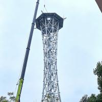 China Angular Steel Radar Tower, High Toughness, Corrosion Resistant, Weather Data Collection for sale