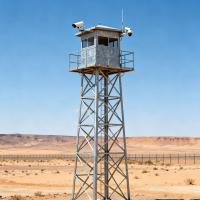 China 5G WiFi Signal 4 Legs Observation Watchtower 20-50m Hot Dip Galvanized Angle Steel Communication Tower with Lightning Protection for sale