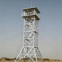 China 5G WiFi Signal 4 Legs Observation Watchtower 20-50m Hot Dip Galvanized Angle Steel Communication Tower with Lightning Protection for sale