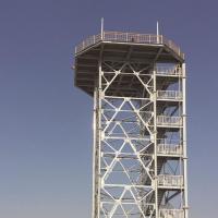 China Guard Tower galvanized steel lookout tower with customizable height from 10m to 80m featuring hot dip galvanized anti corrosion treatment for outdoor for sale