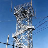 China Galvanized Steel Self Supporting Lookout Guard Tower Fire Lookout Tower Observation Lattice Steel Tower for sale