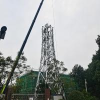 China Galvanized Steel Self Supporting Lookout Guard Tower Fire Lookout Tower Observation Lattice Steel Tower for sale