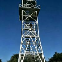 China Steel Structure Tourist Tower Guard House Platform Observation Tower Angle Lattice Steel Watchtower 10-80m for sale