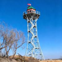 China Custom height Steel Structure Guard House Platform Observation Tower Angle Lattice Steel Watchtower for sale
