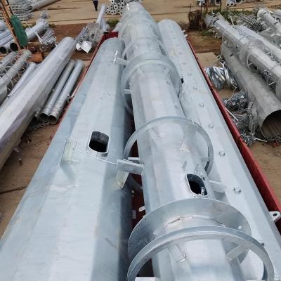 China Monopole Tower Hot Dip Galvanized Q355B Steel 5G Telecommunication Signal Tower Custom 10-60m Height for sale