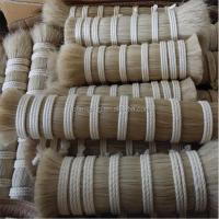 China Washed Double/single Drawn Horsetail Hair White/black/light Grey for sale