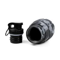 China 580ML Foldable Silicone Water Bottle Camouflage Color Odorless for sale