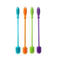 China Nontoxic Silicone Water Bottle Cleaning Brush Multiscene Lightweight for sale