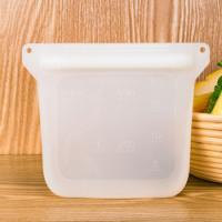 China 500ML A Style Silicone Food Bag Storage Practical Microwaveable for sale