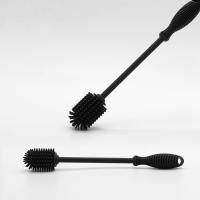 China Portable Silicone Cup Brush Practical , 24cm Multipurpose Silicone Bottle Washer for sale