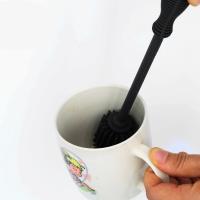 China Portable Silicone Cup Brush Practical , 24cm Multipurpose Silicone Bottle Washer for sale