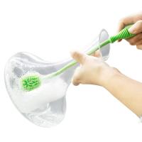 China Bendable Flexible Silicone Bottle Brush Cleaning Durable 32cm for sale