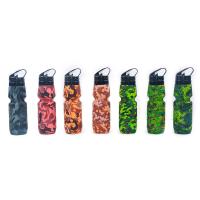 China Squeeze Silicone Water Bottle Reusable BPA Free Tasteless 750ml for sale