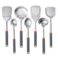 China Stainless Steel Silicone Kitchen Utensils Nontoxic Practical for sale