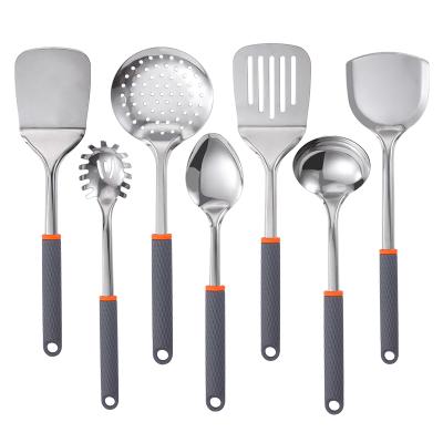 China Stainless Steel Silicone Kitchen Utensils Nontoxic Practical for sale
