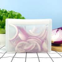 China 1000ML C Style Silicone Food Bag Washable Non Toxic Dishwasher Safe for sale