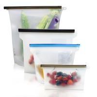 China Odorless Silicone Food Bag For Freezing Multicolor Lightweight for sale