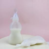 China Double Zipper Breast Milk Storage Bag 250ML 6 Ounces With Spoon for sale