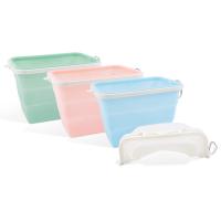 China Multicolor Silicone Zip Lock Reusable , Practical Silicone Containers For Freezer for sale