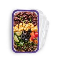 China 2L Salad Silicone Lunch Container Multipurpose Stackable BPA Free for sale