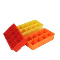 China Nontoxic Durable Large Ice Cube Mold , Lightweight Silicone Freezing Tray for sale