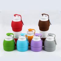 China Practical Silicone Water Jug Lightweight , Harmless Silicone Folding Water Bottle for sale