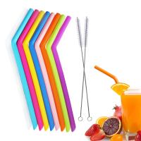 China Smoothie Reusable Silicone Straw Portable Multiscene Tasteless for sale