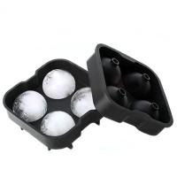 China Harmless Silicone Ice Ball Mould Durable , Cold Resistant Ice Sphere Tray for sale