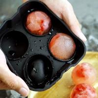 China Harmless Silicone Ice Ball Mould Durable , Cold Resistant Ice Sphere Tray for sale