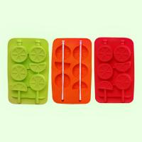 China Fruits Shape Ice Cube Tray Reusable , Multipurpose Silicone Ice Cream Mold for sale