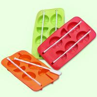 China Fruits Shape Ice Cube Tray Reusable , Multipurpose Silicone Ice Cream Mold for sale