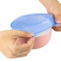 China Tasteless Silicone Stretch Tops Portable , Multipurpose Stretchable Silicone Covers for sale