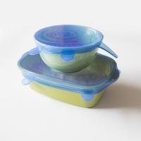 China Expandable Silicone Stretch Lids Odorless 165g 6 Pack For Bowl for sale