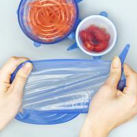 China Expandable Silicone Stretch Lids Odorless 165g 6 Pack For Bowl for sale