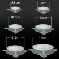 China Round Reusable Silicone Stretch Lids Practical Nontoxic For Food Safety for sale