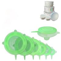 China Round Reusable Silicone Stretch Lids Practical Nontoxic For Food Safety for sale