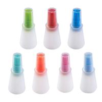 China Nontoxic Silicone Kitchen Baking Tool Oil Bottle Brush Odorless For BBQ for sale