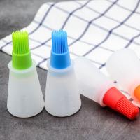 China Nontoxic Silicone Kitchen Baking Tool Oil Bottle Brush Odorless For BBQ for sale