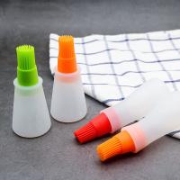 China Nontoxic Silicone Kitchen Baking Tool Oil Bottle Brush Odorless For BBQ for sale
